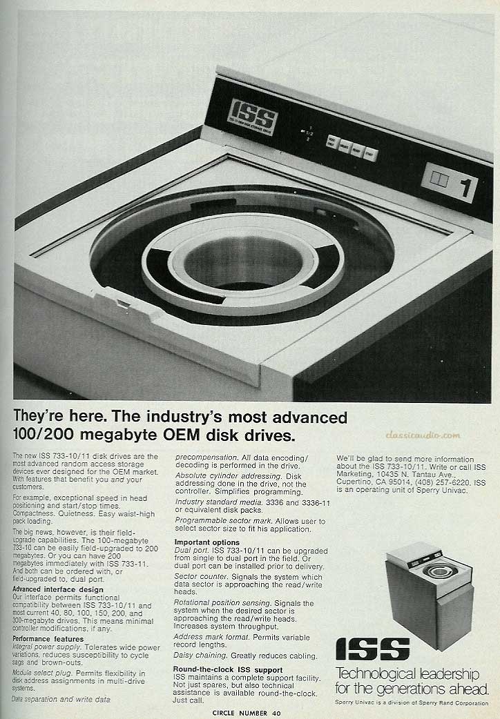 classicaudio.com..... Vintage Ad Gallery - Miscellaneous - 100mb Hard Drive